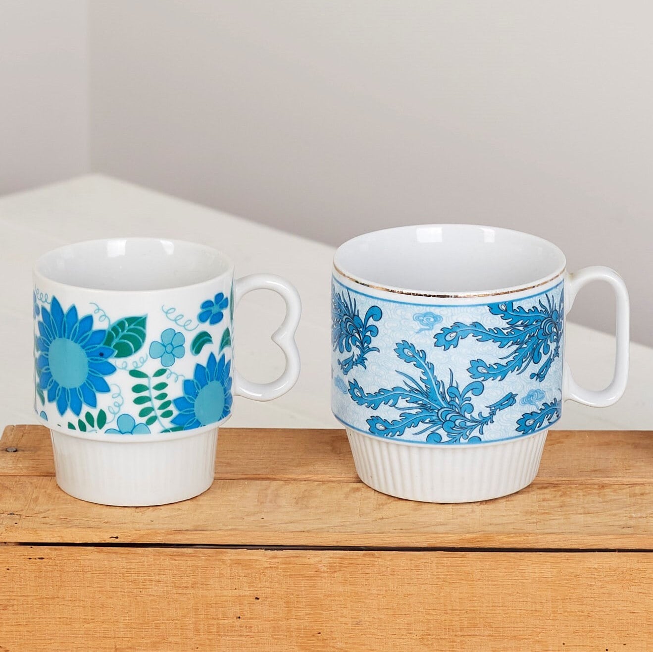 Vintage Stackable Mugs, Made in Japan - Etsy
