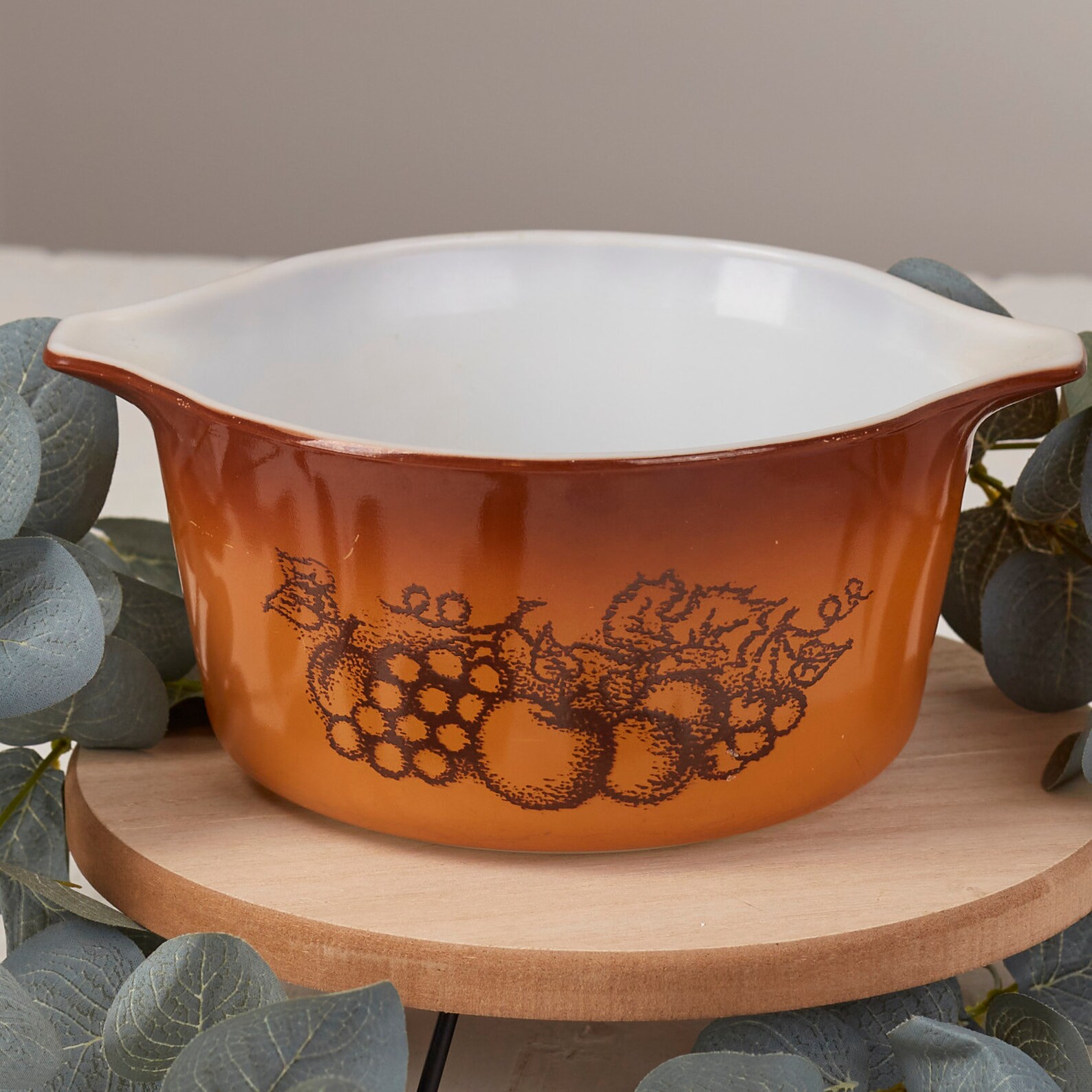Pyrex, Old Orchard, 1 Quart Dish - Etsy