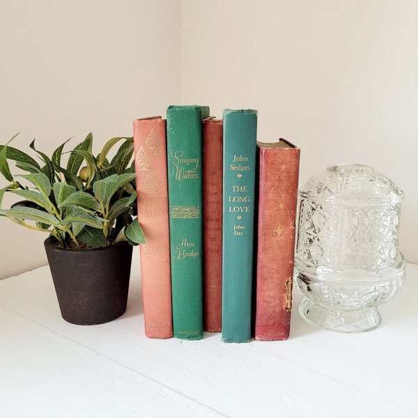 Vintage Book Stack - Etsy