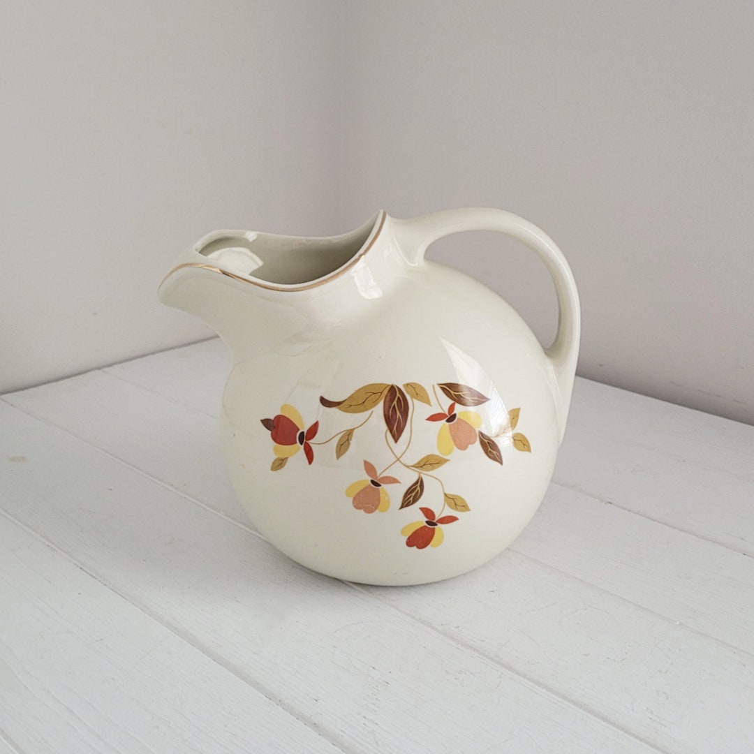 Hall's Superior Autumn Leaf Ball Jug - Etsy
