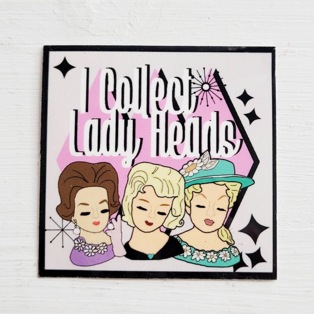 Lady Head Collector Sticker - Etsy