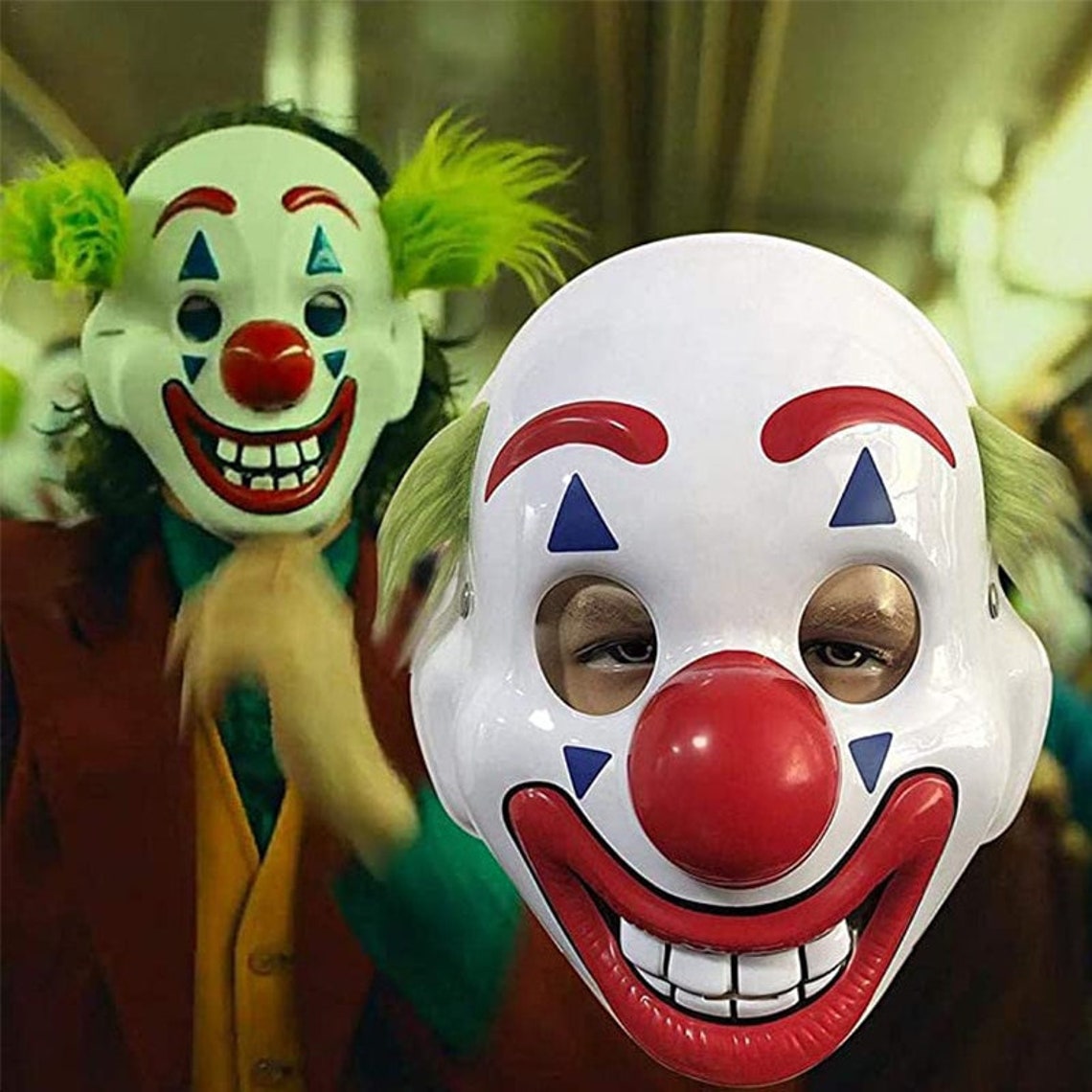 Joker Maske Cosplay Requisiten PVC Halloween Masken der Joker | Etsy