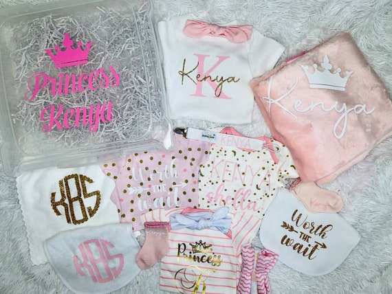 Medium Personalized Baby Box for Girls - Etsy