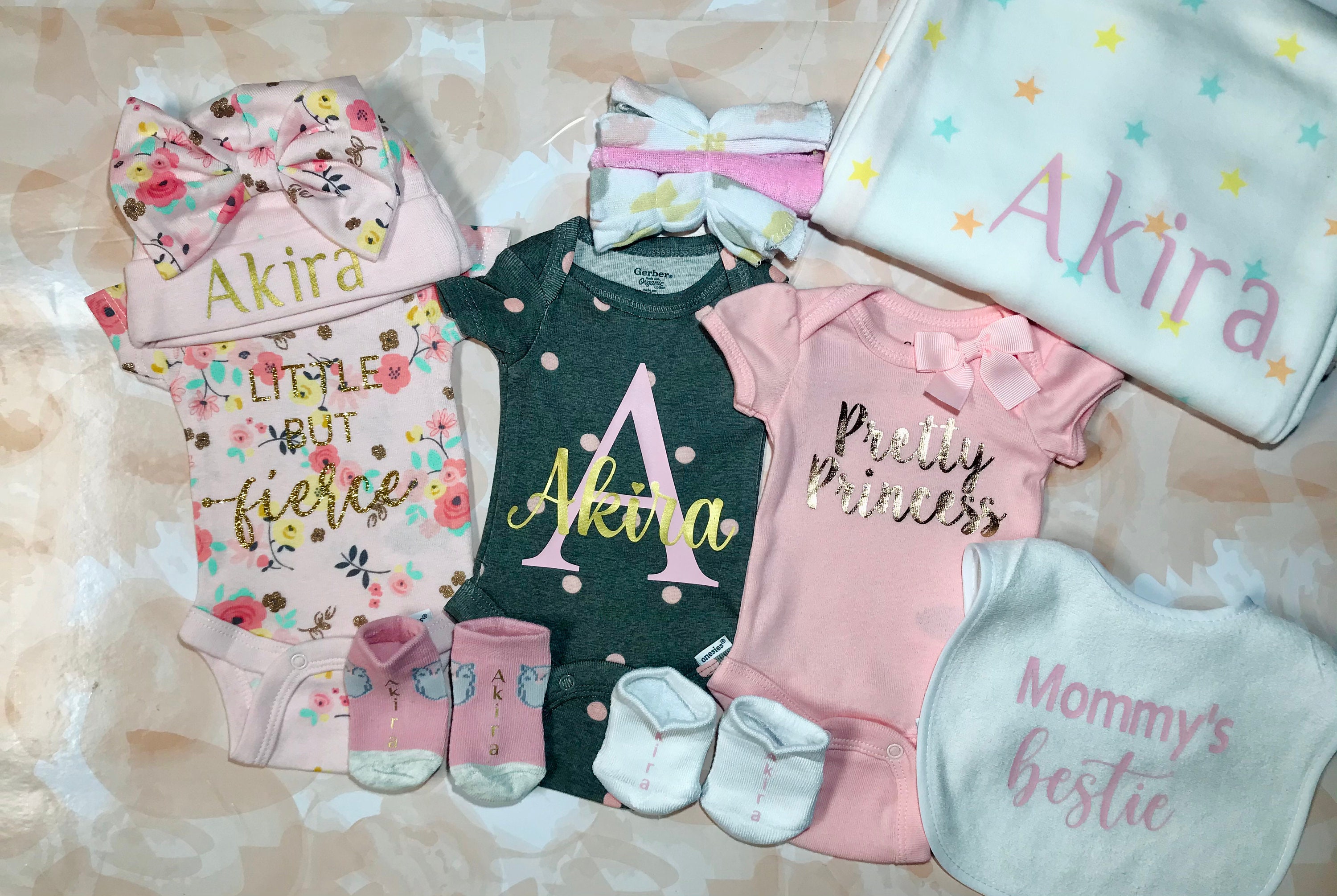 Small Personalized Baby Box Baby Boy Baby Girl | Etsy