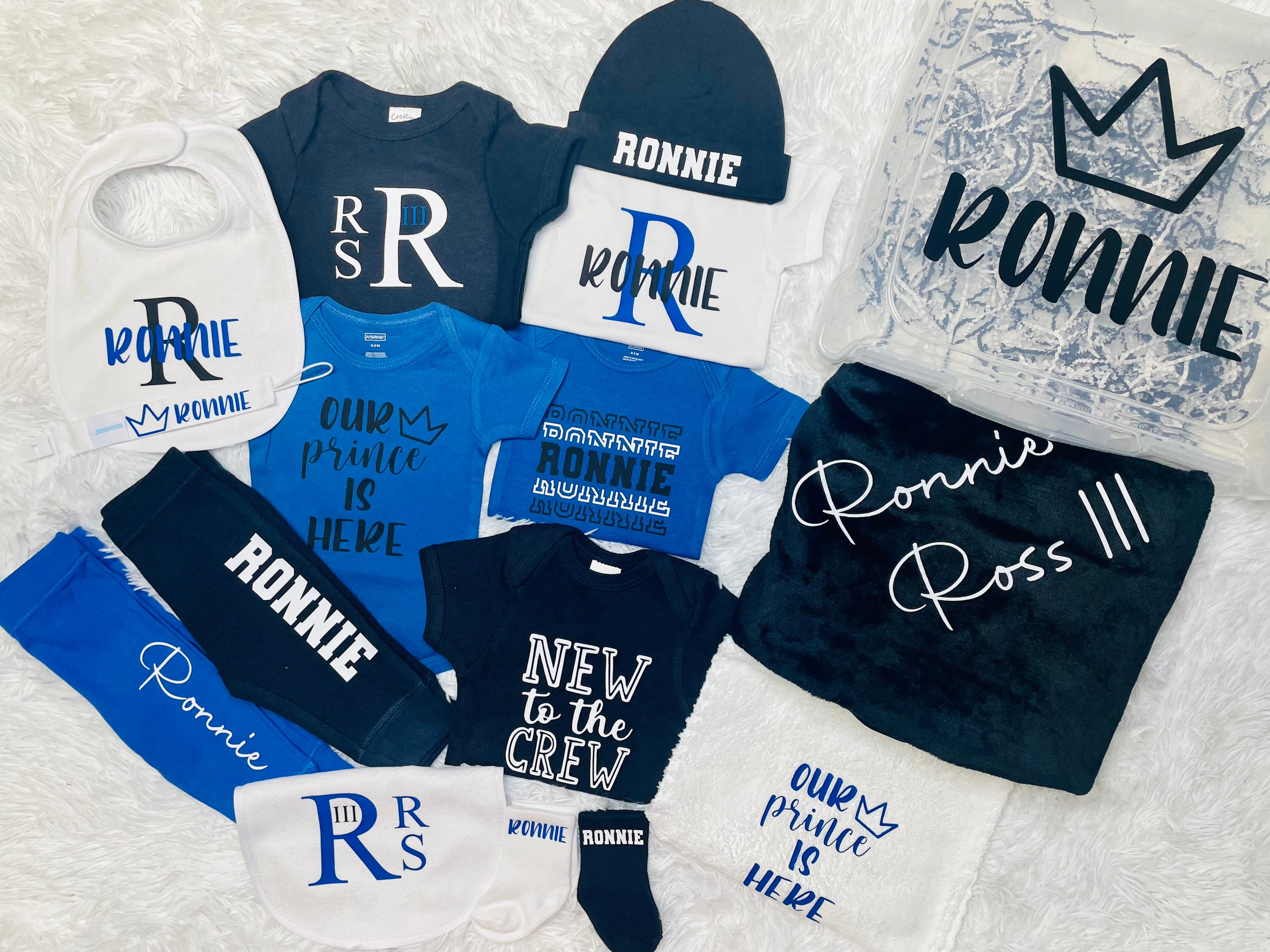 Large Personalized Baby Box for Boys - Etsy