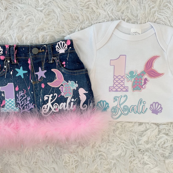 Mermaid Jean Skirt - Etsy