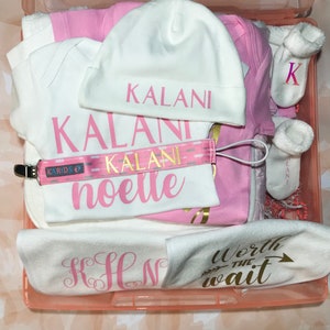 Medium Personalized Baby Box for Girls | Etsy