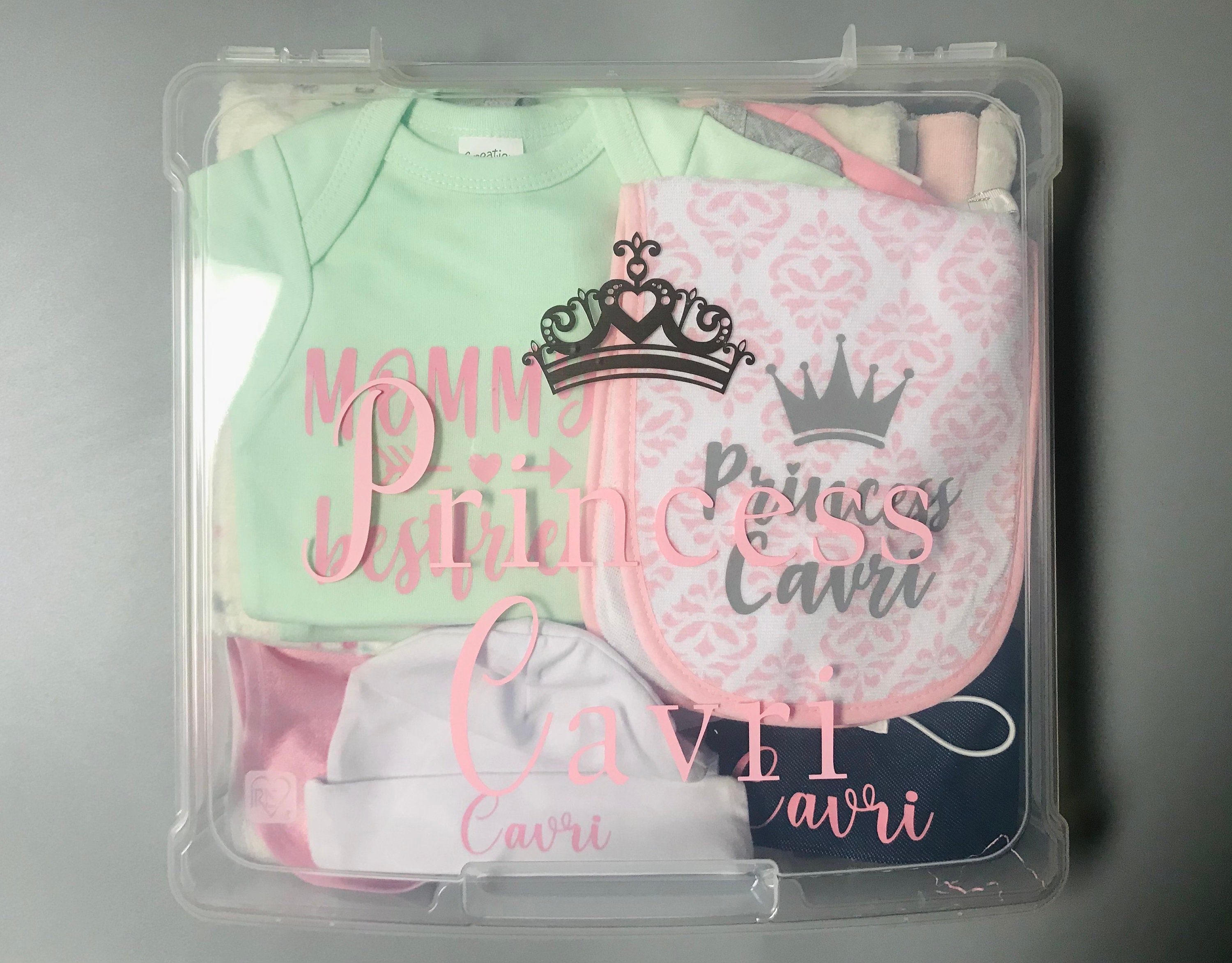 Large Personalized Baby Box for Girls | Etsy
