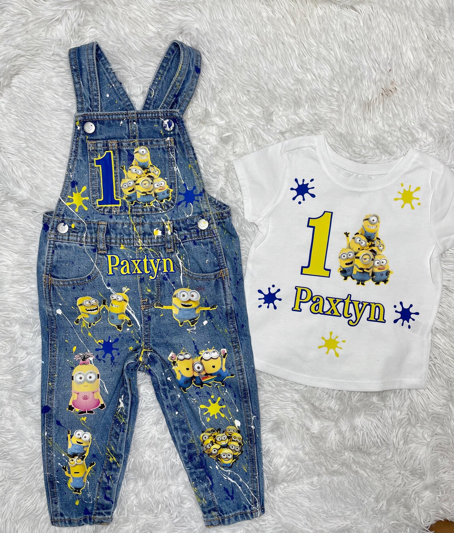 Cartoon Theme-custom Overalls-boy or Girl - Etsy