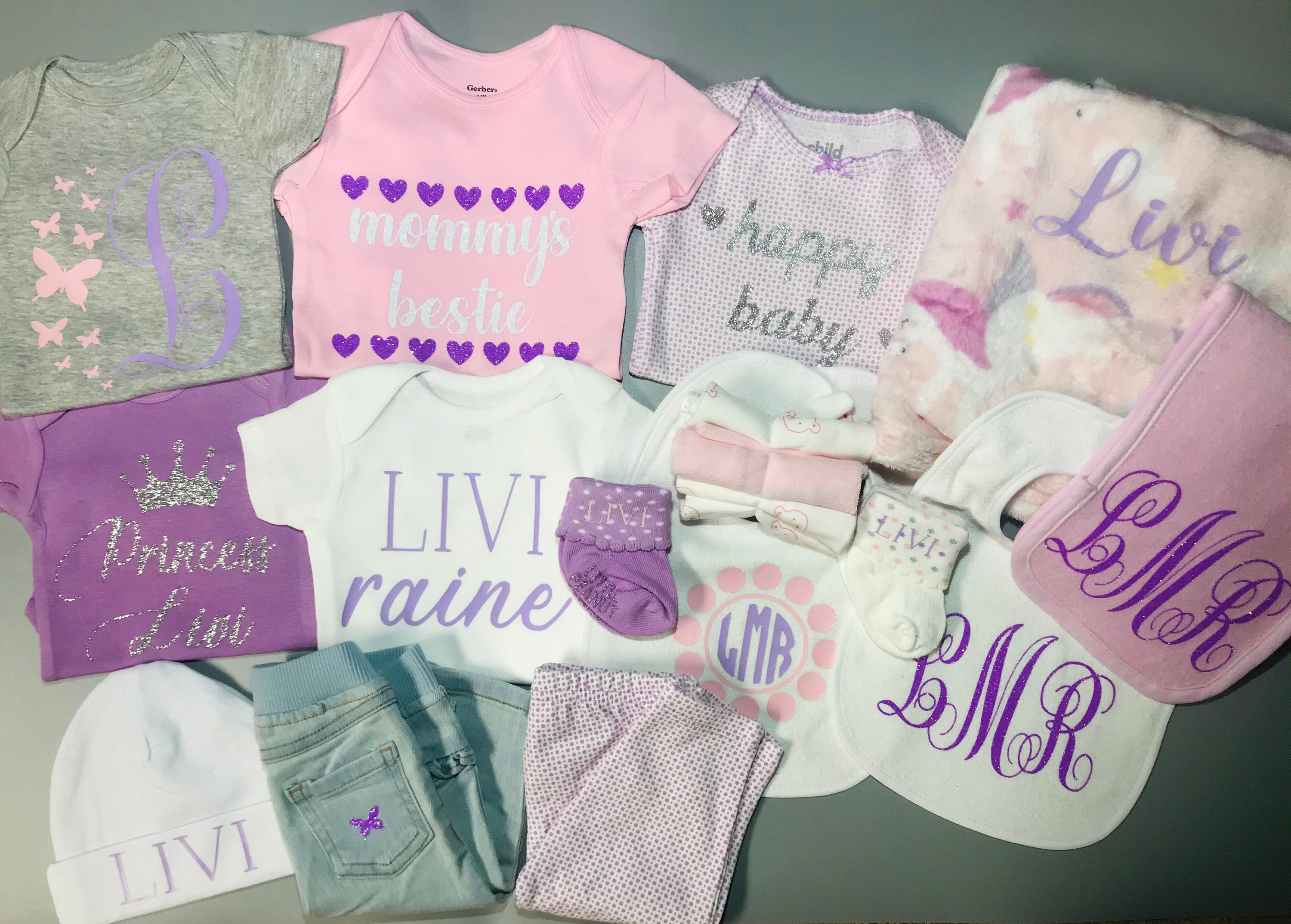 Large Personalized Baby Box for Girls | Etsy