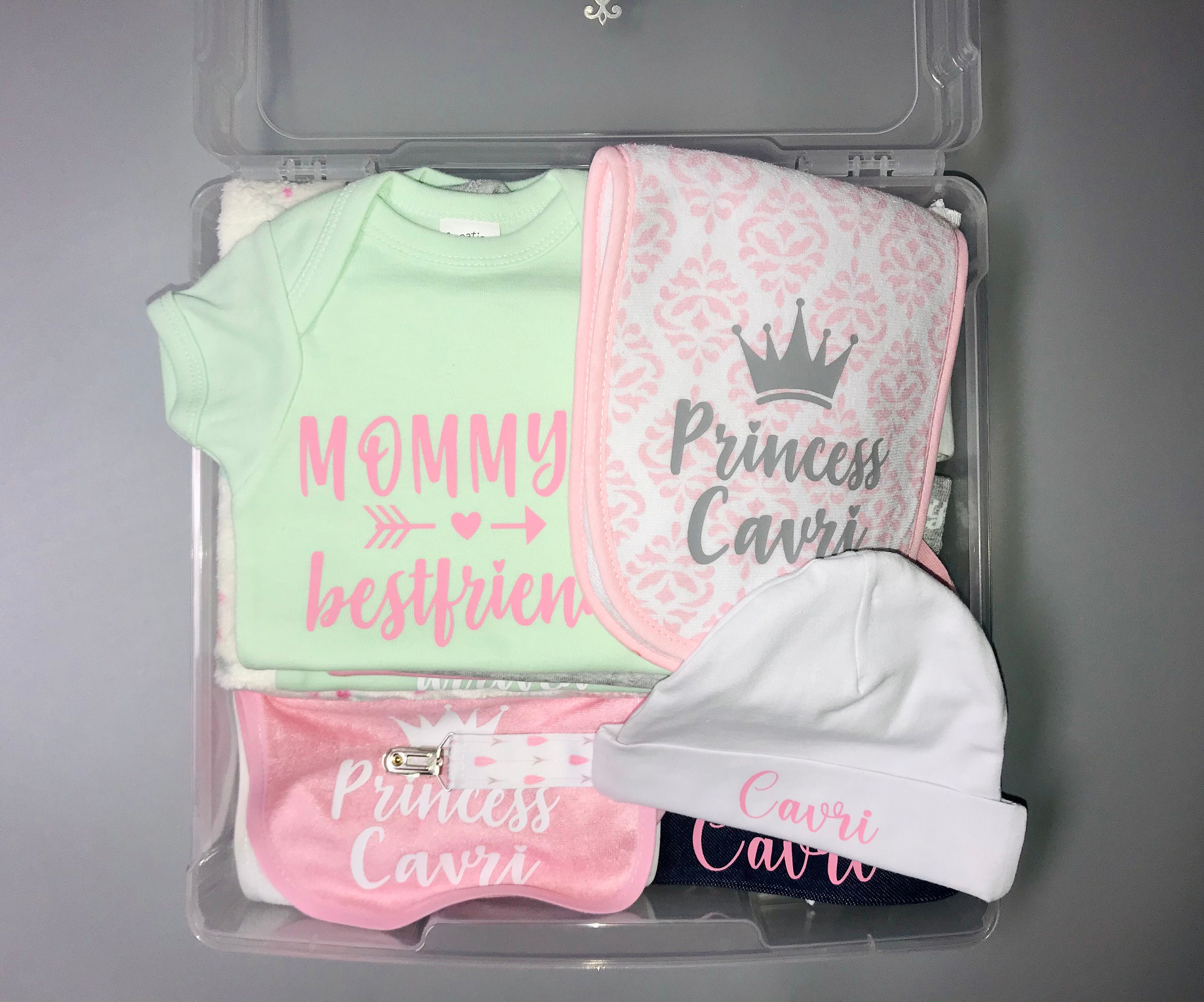 Large Personalized Baby Box for Girls | Etsy