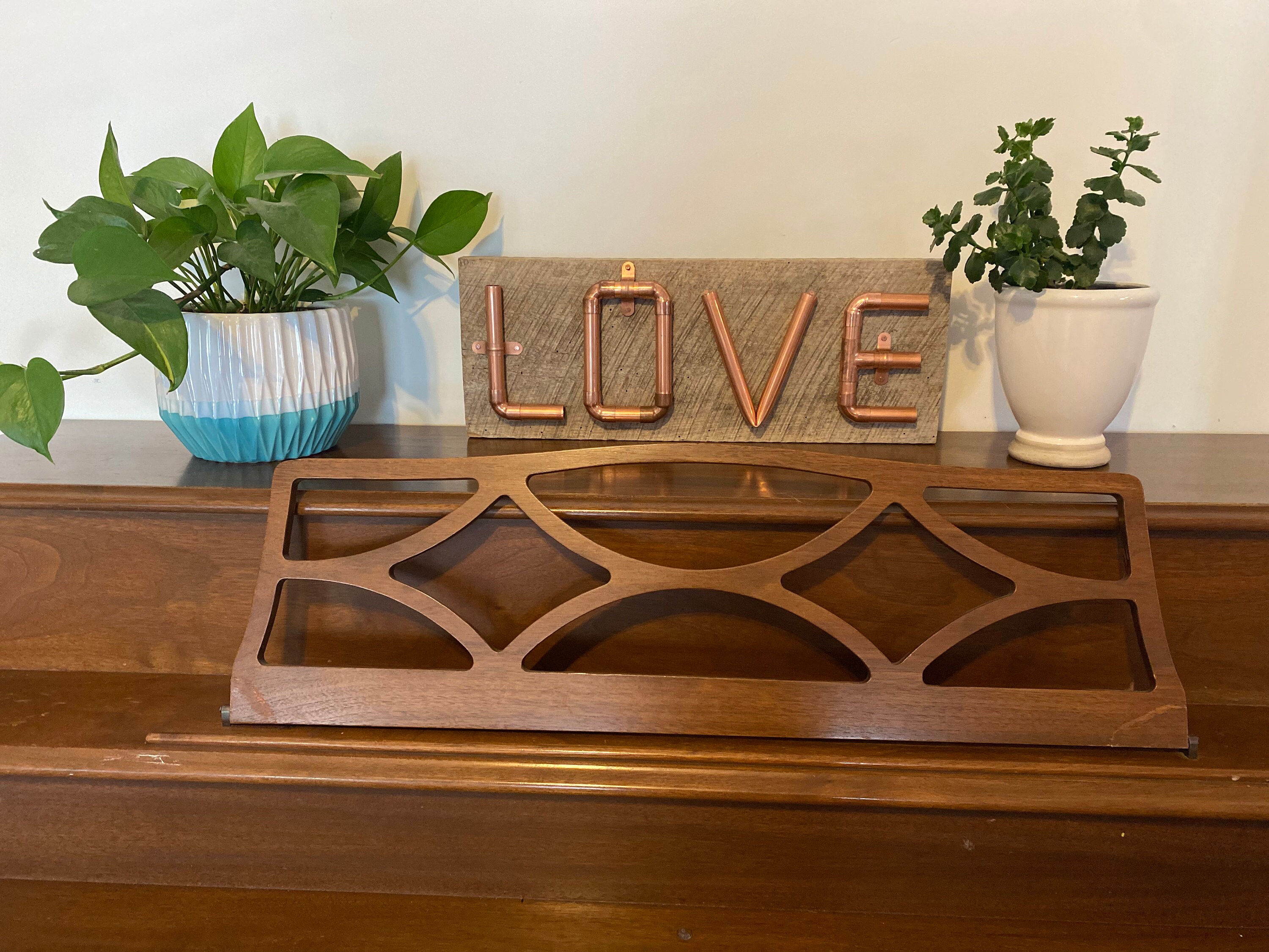 Copper Pipe Sign Love Sign Barn Board Barn Wood Wall Decor Seventh ...