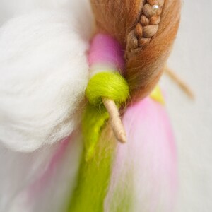 Needle Felted Spring Wool Fairy, Waldorf Inspired Decor - Etsy