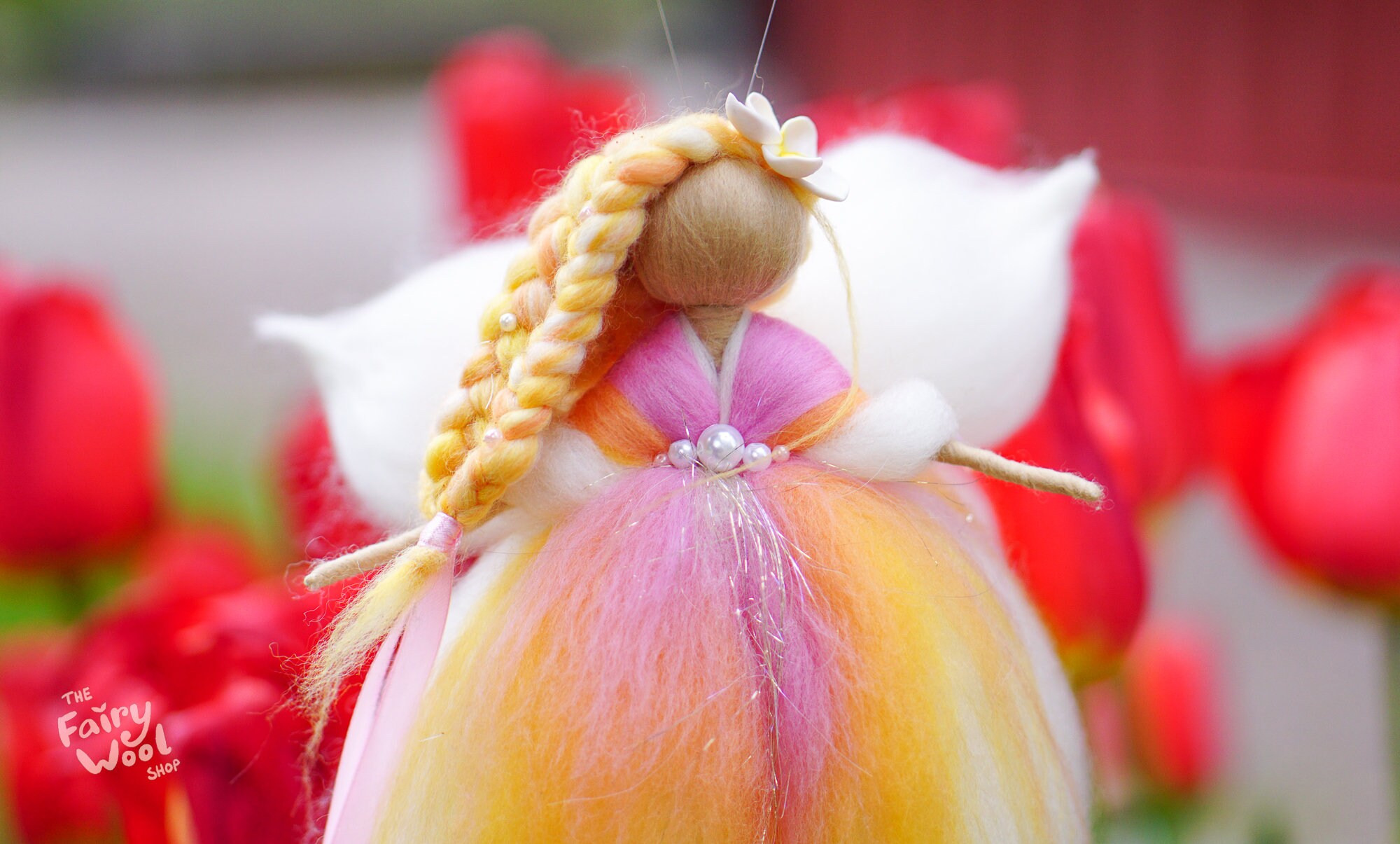 Sunrise Wool Fairy, Waldorf Inspired Needle Felted Sunlight Fairy ...