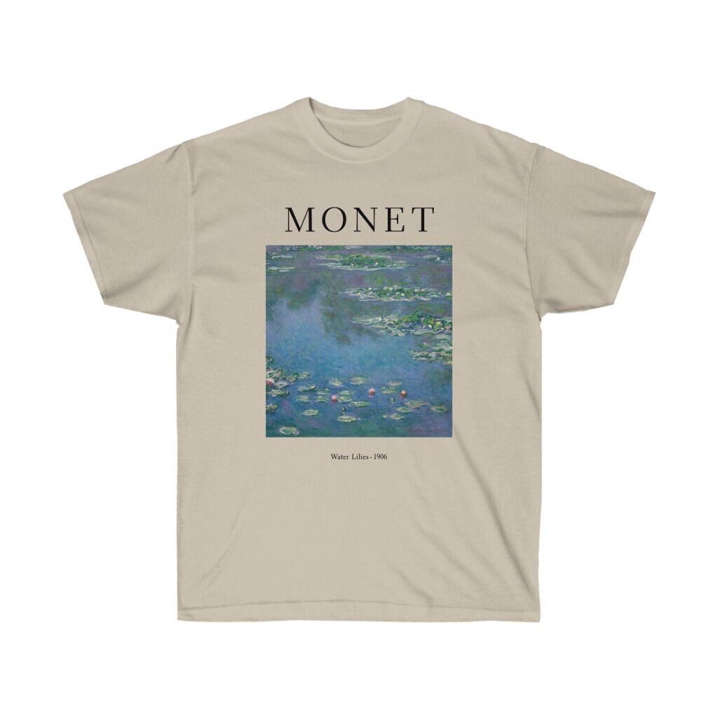 Monet Water Lilies Unisex, Aesthetic Shirt, Aesthetic Clothing, Art ...
