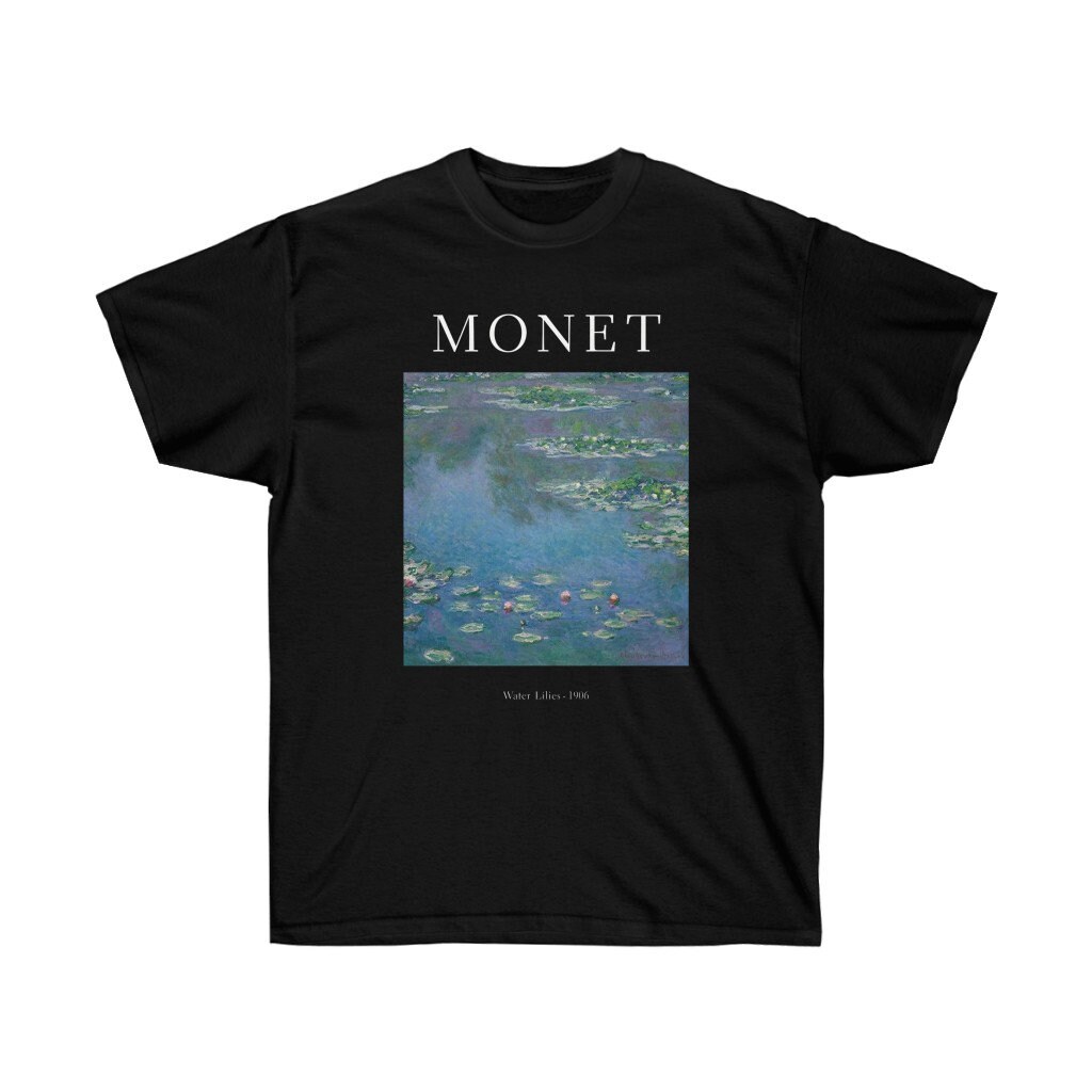 Monet Water Lilies Unisex, Aesthetic Shirt, Aesthetic Clothing, Art ...