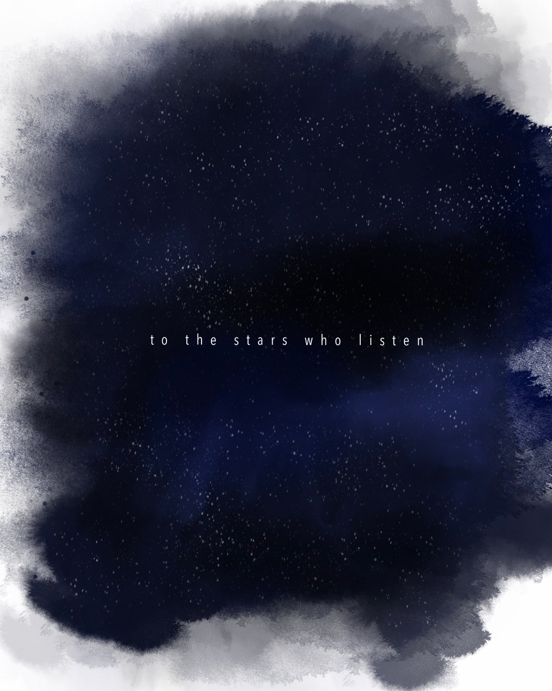 Printable ACOTAR Poster // Night Sky Illustration // to the Stars Who ...