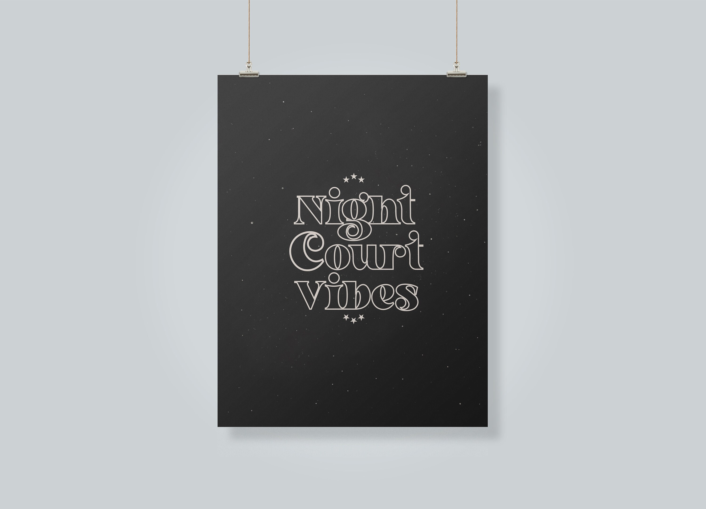 Printable ACOTAR Poster // Gift for Book Lover // Night Court Vibes ...
