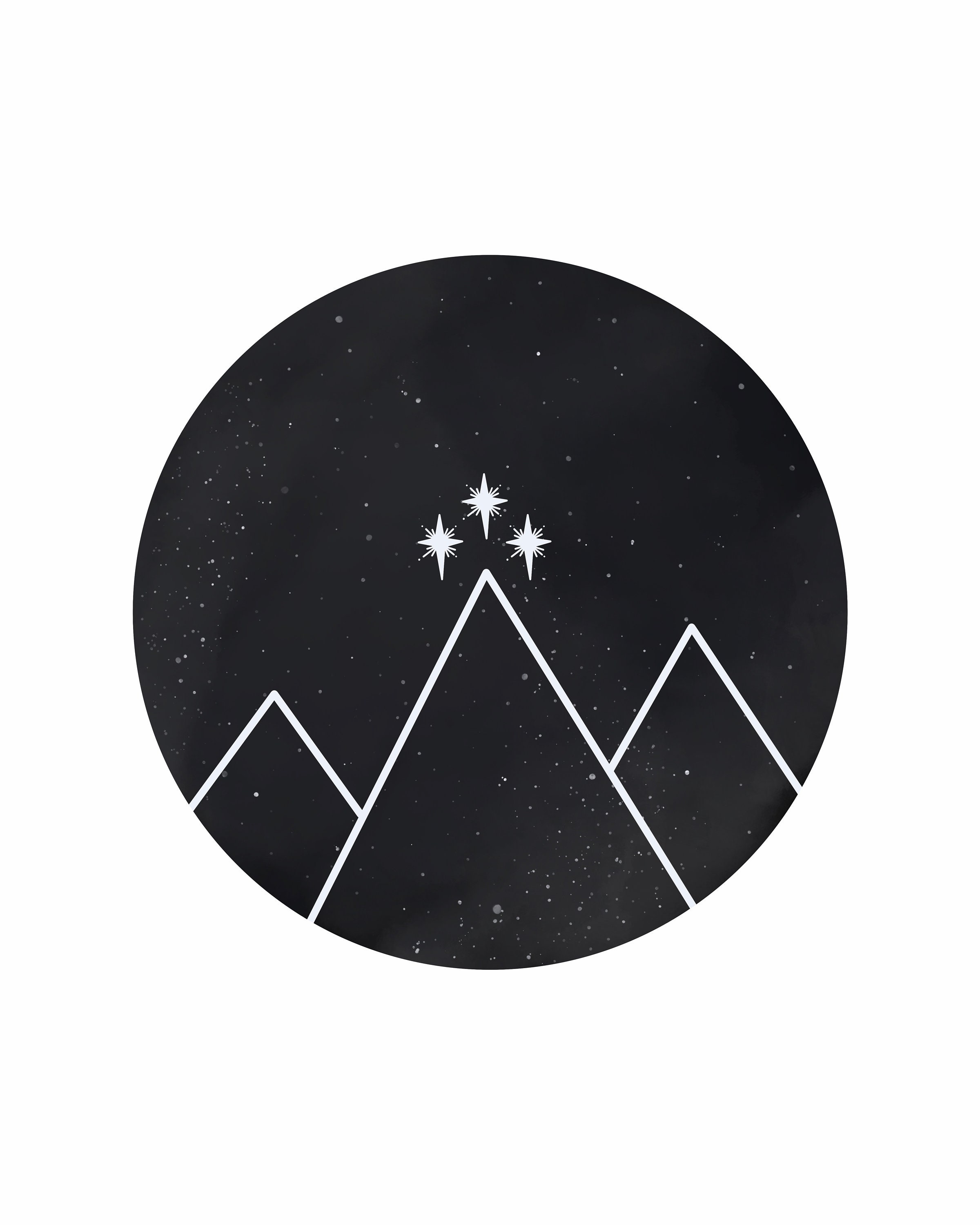 Printable ACOTAR Poster // Minimalist Home Decor // Three Stars Over ...