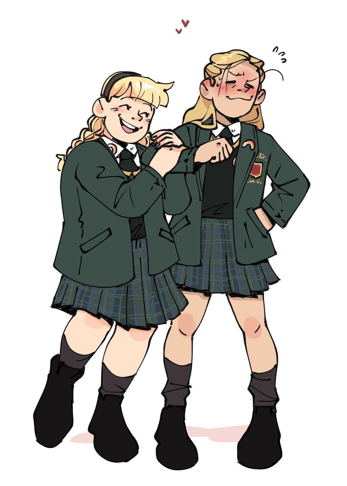 Derry Girls Erin and Claire Print - Etsy