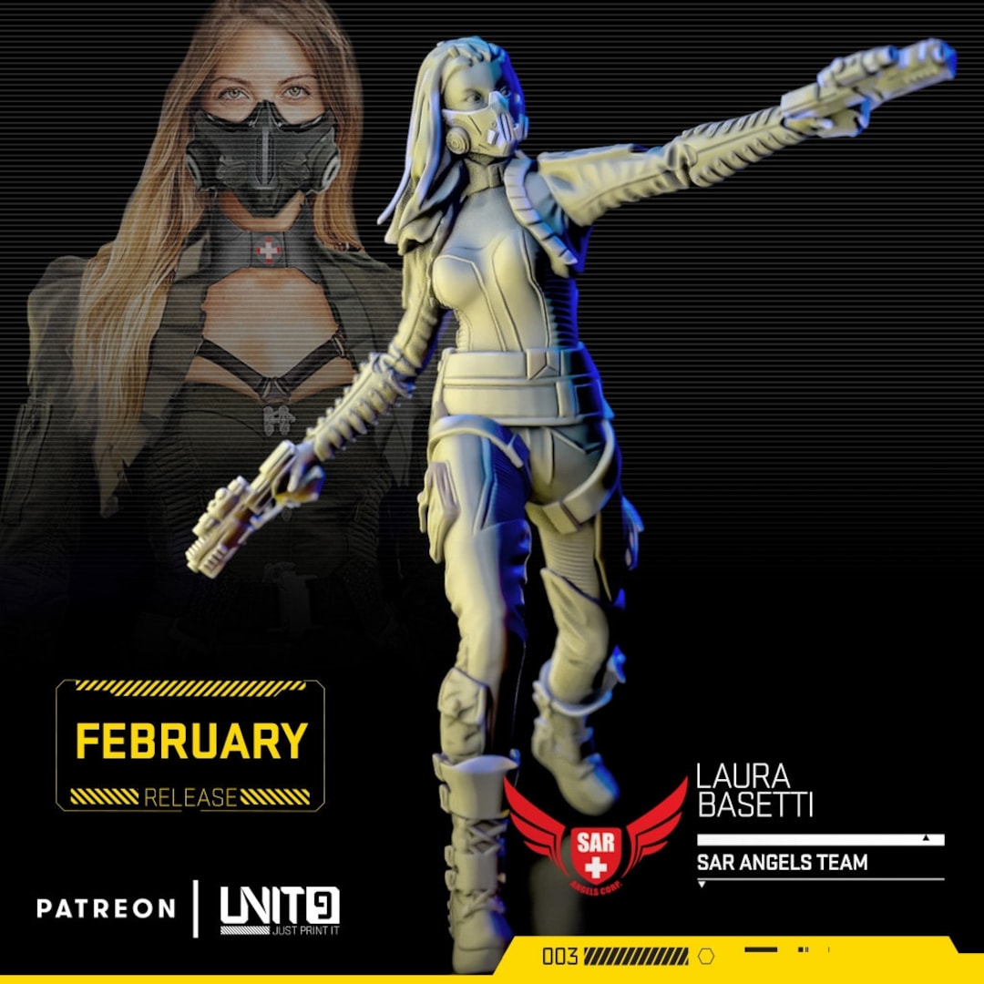 LAURA BASETTI - SAR Angels Team / February 2021 / Sci-fi Cyberpunk ...