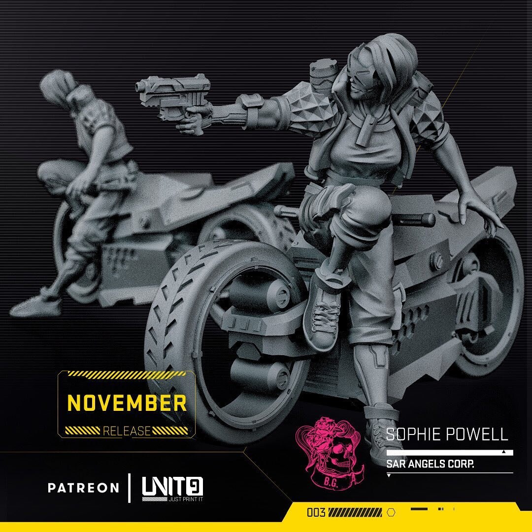 SOPHIE POWELL - Bomber Girls Gang Motorbike / 2 Styles / November 2020 ...