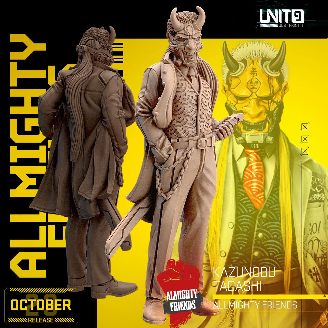 KAZUNOBU TABASHI - Almighty Friends / 2 Styles / October 2023 / Sci-fi ...