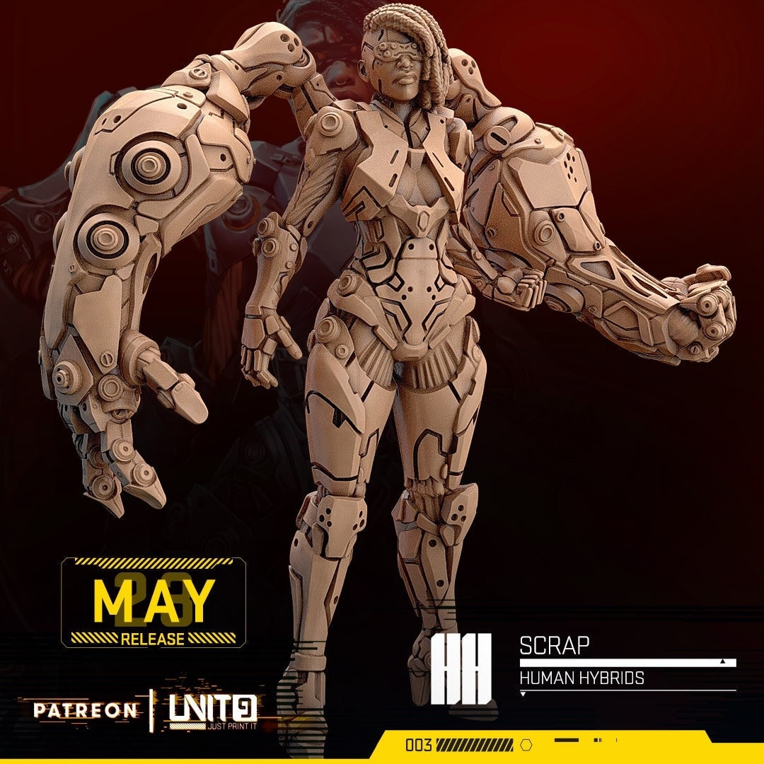 SCRAP - Human Hybrids / 2 Styles / May 2023 / Sci-fi Cyberpunk / UNIT9 ...