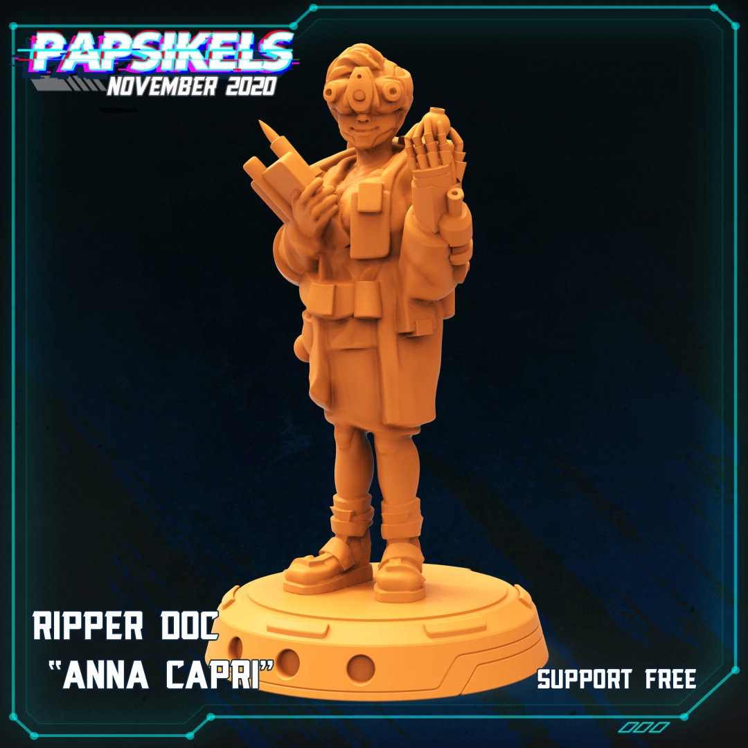 Ripper Doc Anna Capri / Sci-fi Cyberpunk / Papsikels - Etsy