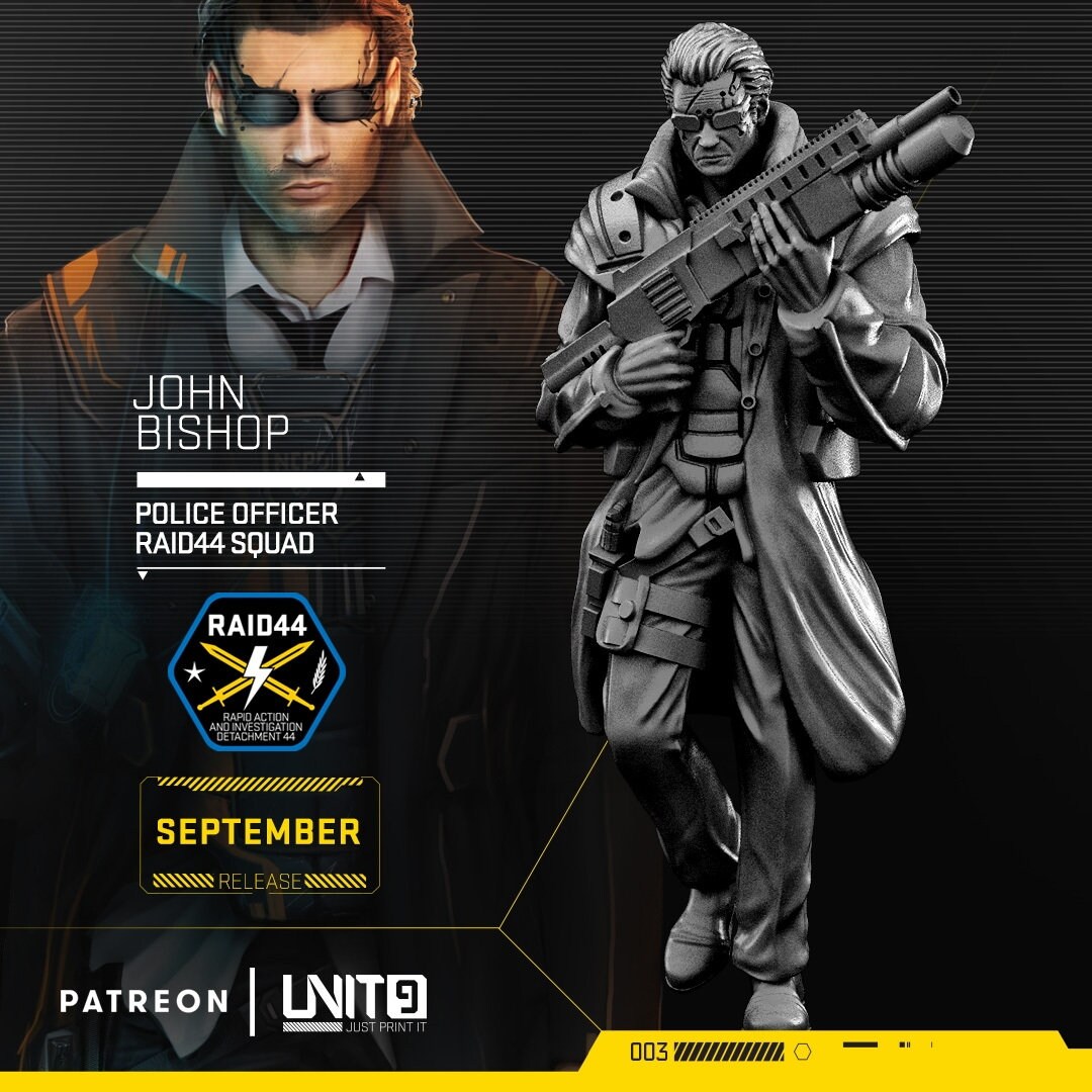 JOHN BISHOP - Police Officer RAID44 Squad / September 2020 / Sci-fi ...