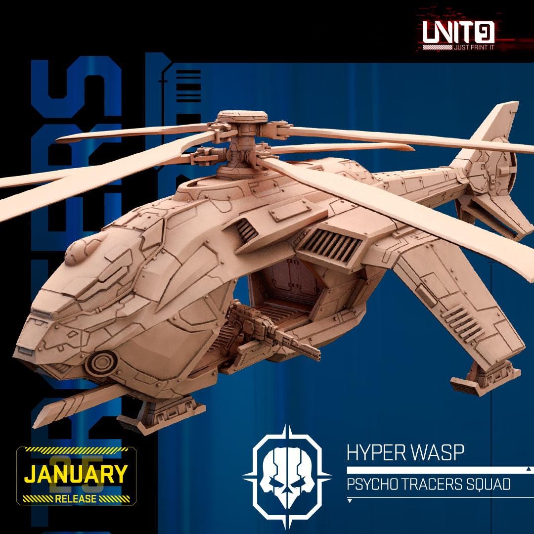 Hyper Wasp VTOL - Psycho Tracers Squad / January 2025 / Sci-fi ...