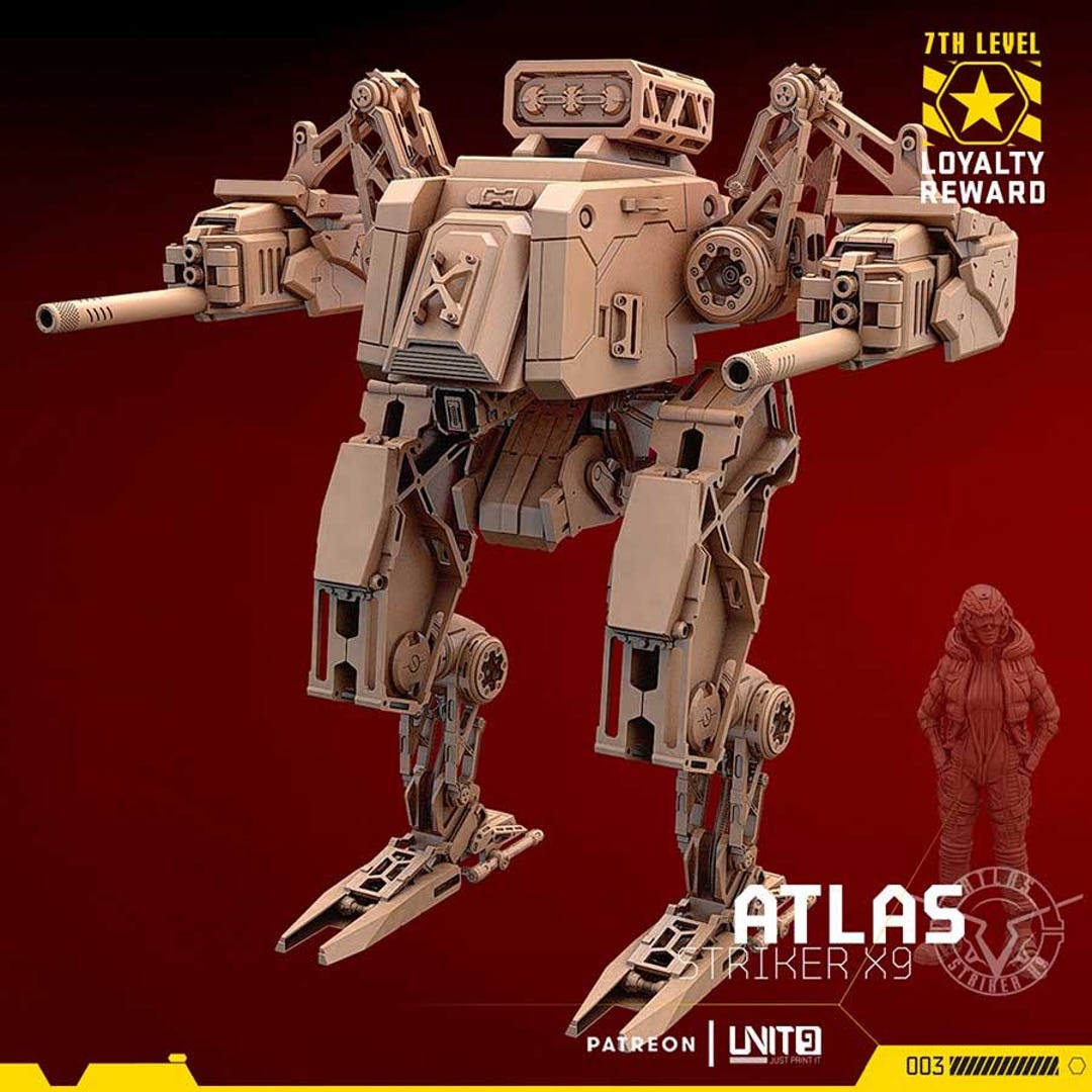 ATLAS Strike X9 / Loyalty Reward / Sci-fi Cyberpunk / UNIT9 - Etsy
