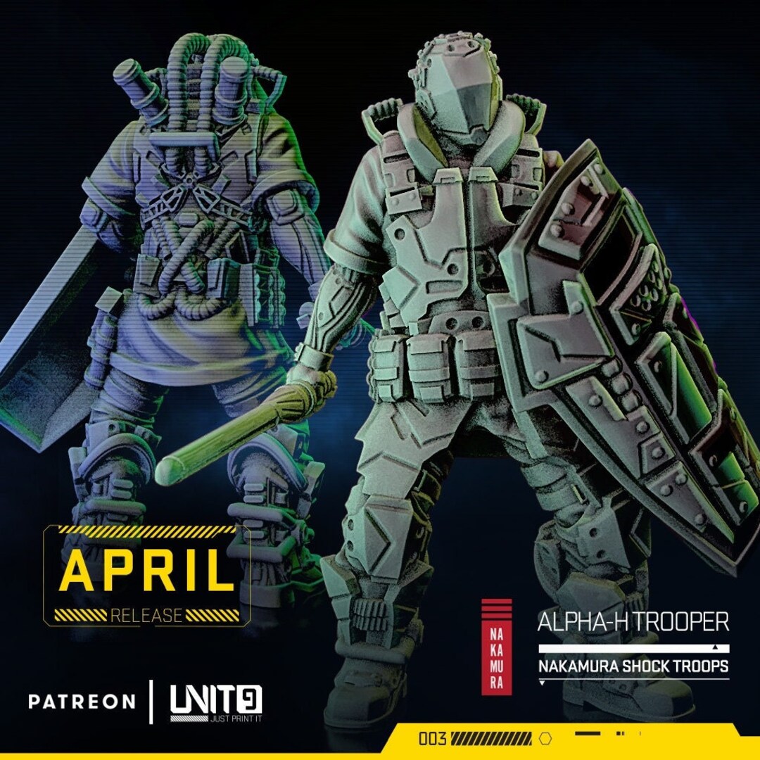 ALPHA-H TROOPER - Nakamura Shock Troops / April 2021 / Sci-fi Military ...