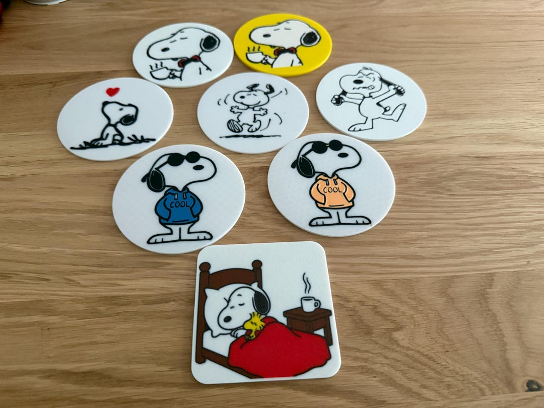 Coaster Friends Snoopy / Coasters / Wall Decor Part 3 - Etsy