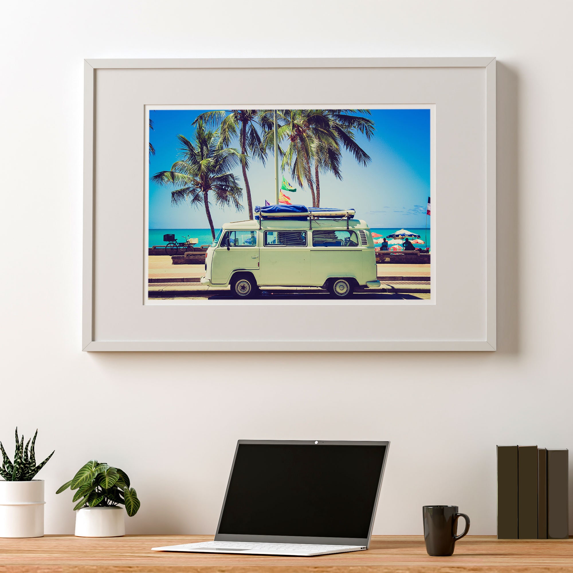 VW Van Bus Wall Art, Vintage Van Print, Digital Wall Art Prints ...