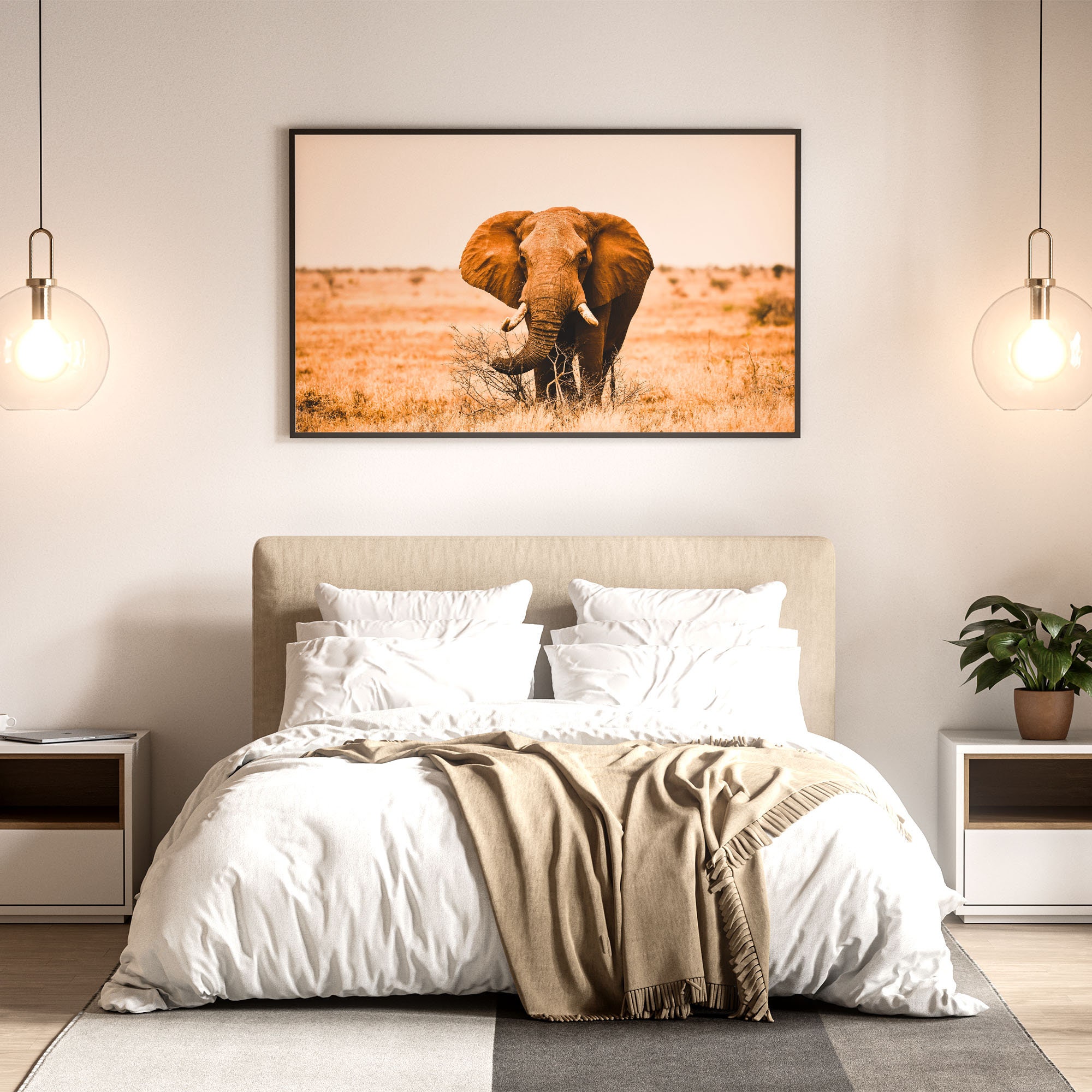 Elephant Wall Art Elephant Canvas Elephant Wall Decor Elephant Art ...