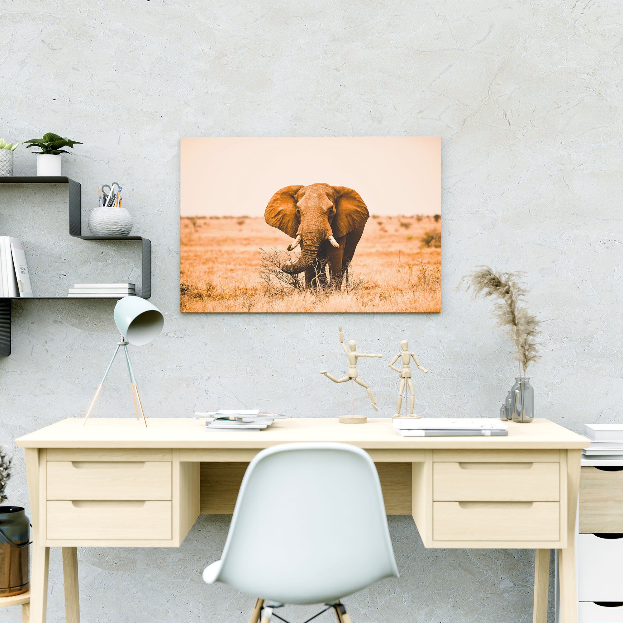 Elephant Wall Art Elephant Canvas Elephant Wall Decor Elephant Art ...