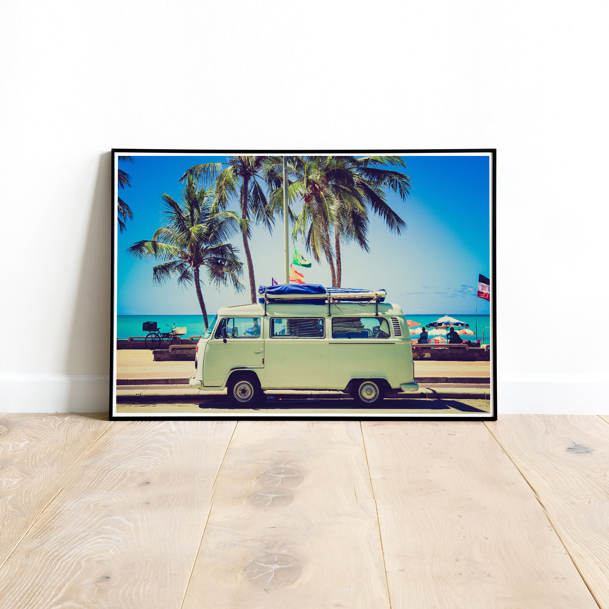 VW Van Bus Wall Art, Vintage Van Print, Digital Wall Art Prints ...