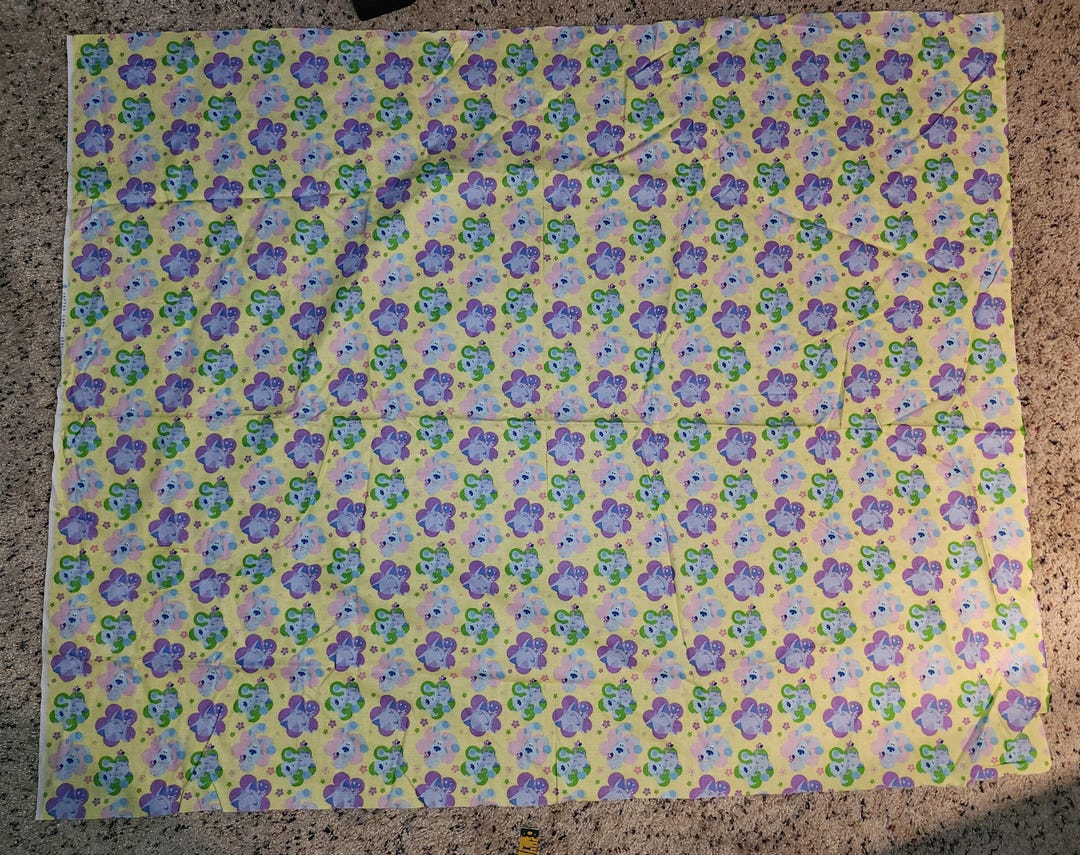 Blues Clues Fabric, Featuring Blue and Periwinkle, 45" X 36" - Etsy