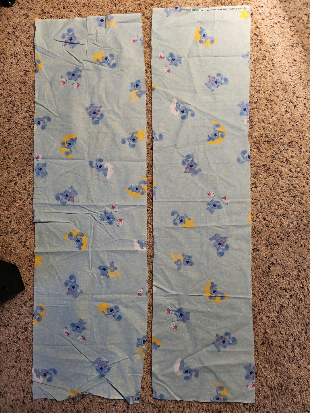 Blues Clues Fabric, 2 Pieces - Etsy