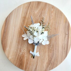 Rustic Dusty Blue Dried Flower Bouquet, Dried Flower Posy, Wedding ...