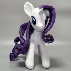 17" Rarity Plush Handmade Plushie Pony - Etsy