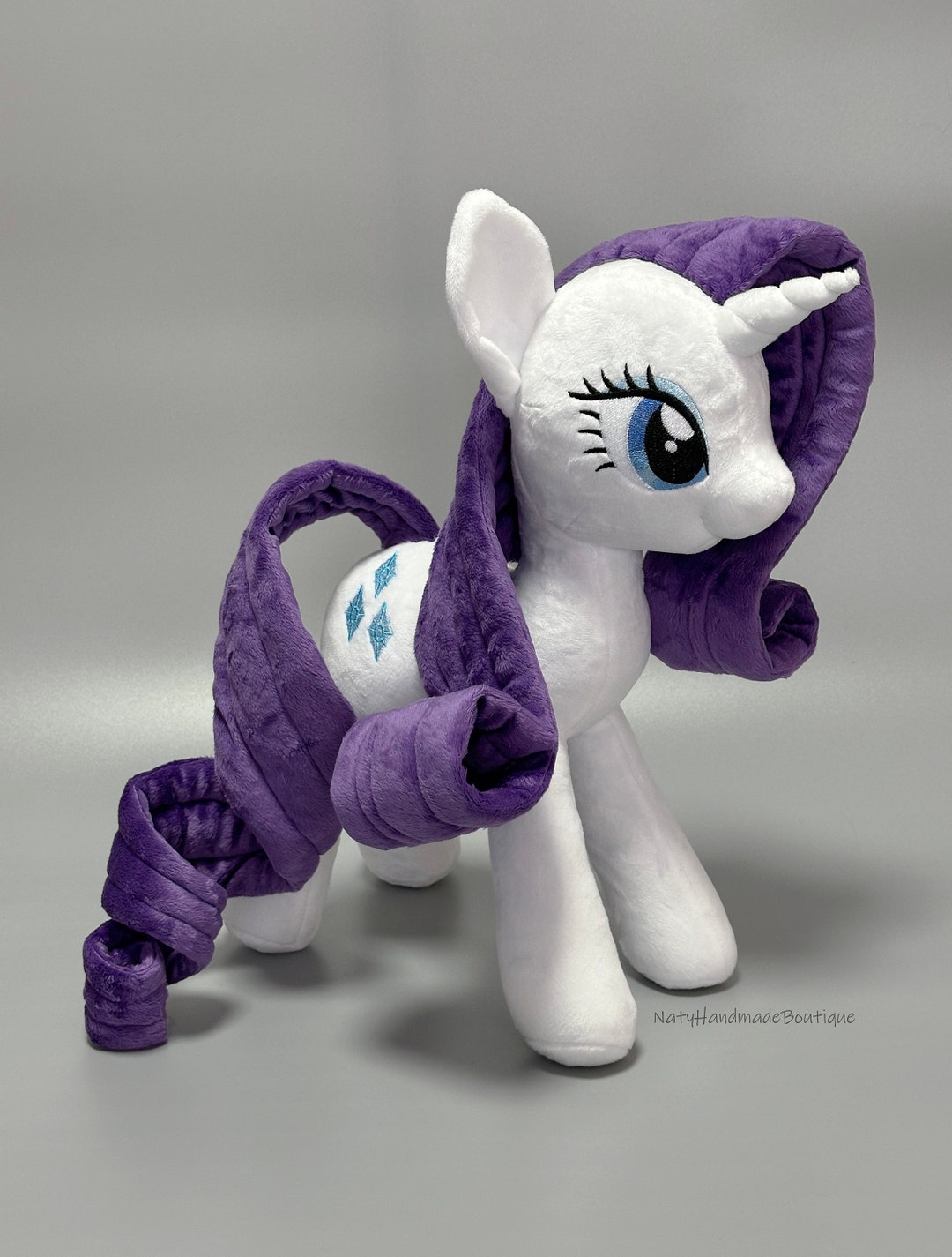 17" Rarity Plush Handmade Plushie Pony - Etsy