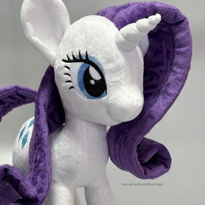 17" Rarity Plush Handmade Plushie Pony - Etsy