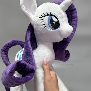 17" Rarity Plush Handmade Plushie Pony - Etsy