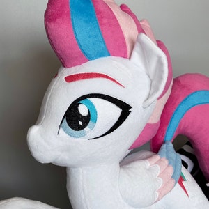 24" Big Plushie Pony Plush Zipp Storm With Socks Handmade - Etsy