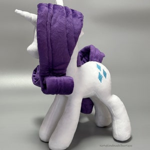 17" Rarity Plush Handmade Plushie Pony - Etsy