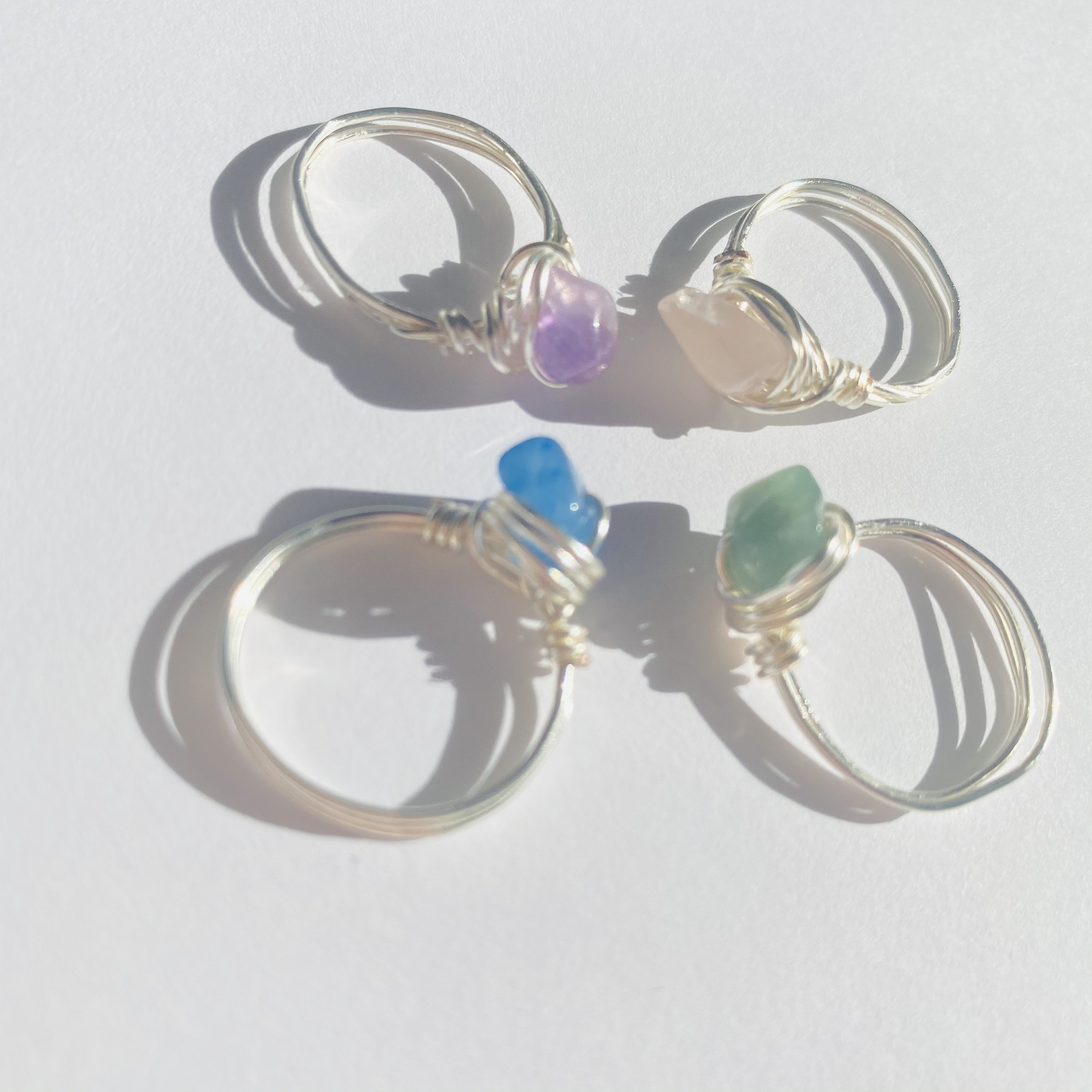 Crystal Wire Rings - Etsy Singapore