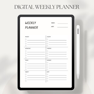 Digital Weekly Planner 2022 2023, Goodnotes Planner, Daily Planner ...