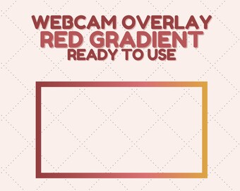 Twitch Animated Webcam Border Red Blue, Stream Overlay, Streamer, Game ...